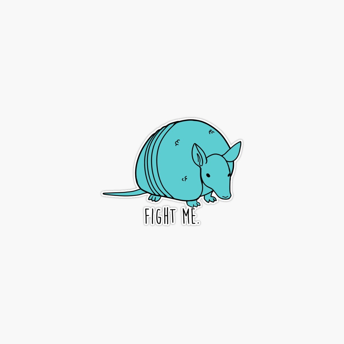 Onim 1V1 Armadillo Sticker, Phone Decal Water Bottle Stickers Car ...