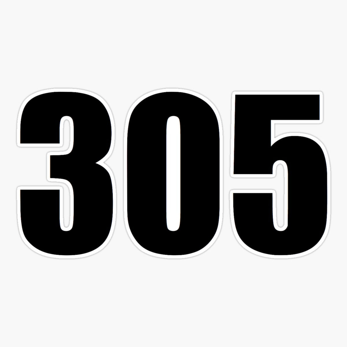 Onim 305 Sticker, Phone Decal Water Bottle Stickers Car Decals, Funny ...