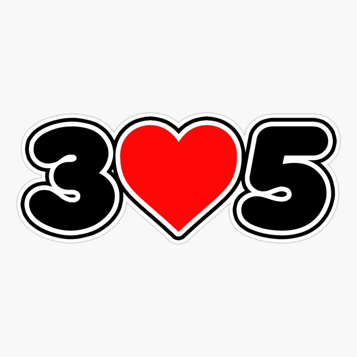 Onim 305 Sticker, Phone Decal Water Bottle Stickers Car Decals, Funny ...