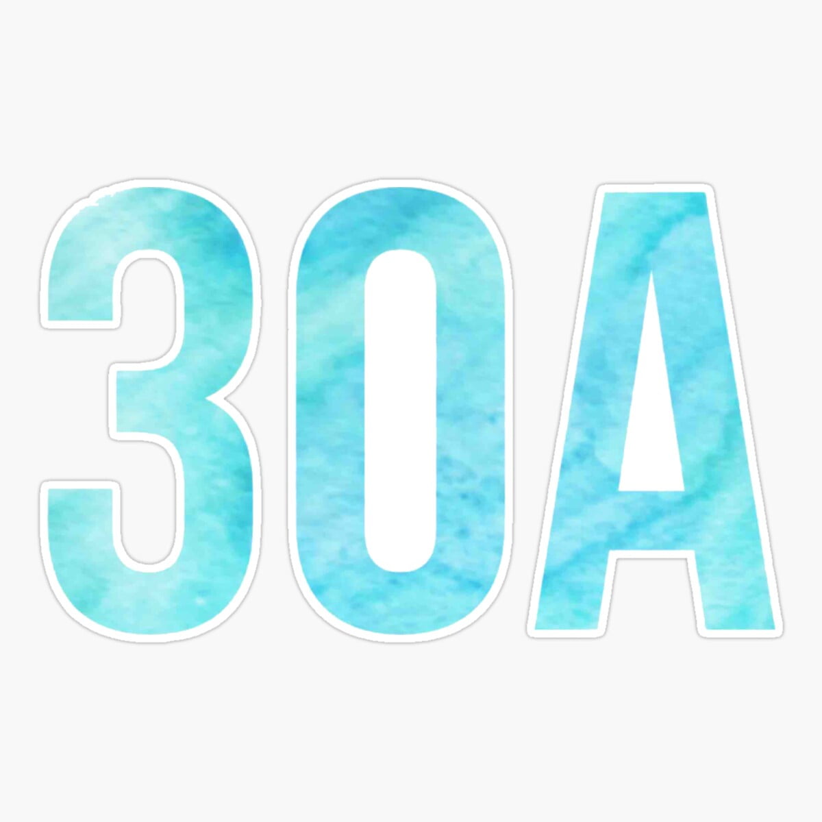 Onim 30A Seaside Sticker, Phone Decal Water Bottle Stickers Car Decals ...