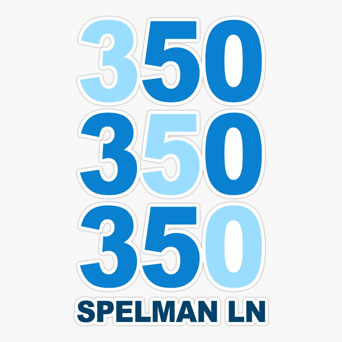 Onim 350 Spelman Lane Sticker, Phone Decal Water Bottle Stickers Car ...