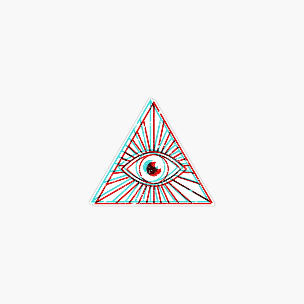 Onim 3D All Seeing Eye Sticker, Phone Decal Water Bottle Stickers Car ...