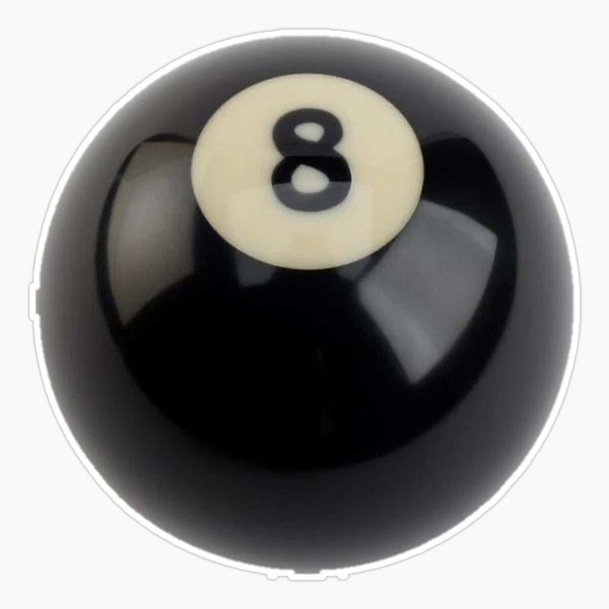 Onim 8 Ball Sticker, Phone Decal Water Bottle Stickers Car Decals ...