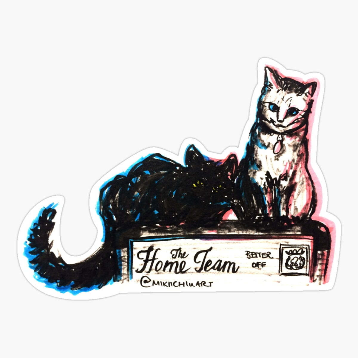 Onim #81 - Sophia & Izzy Sticker, Phone Decal Water Bottle Stickers Car ...