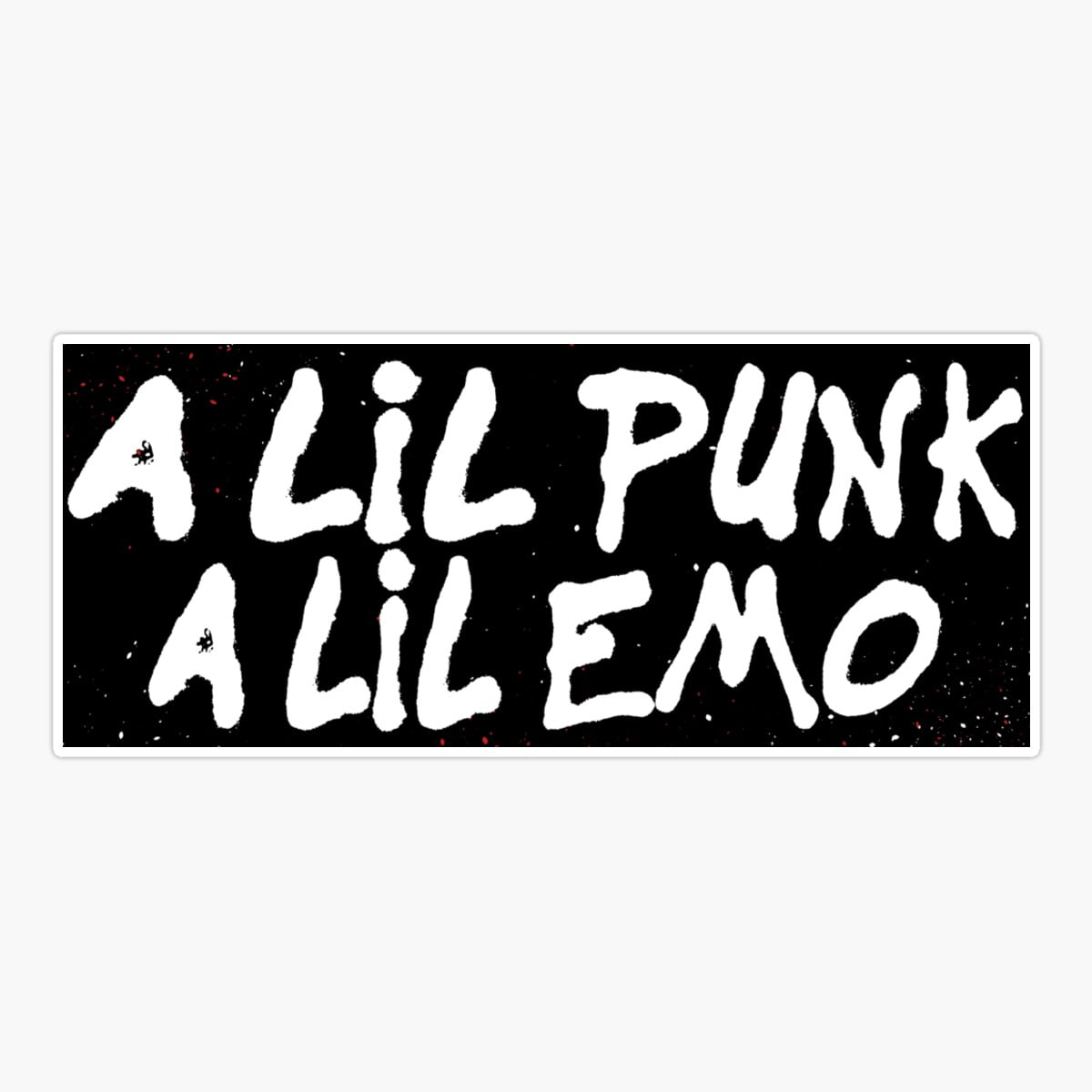Onim A Lil Punk, A Lil Emo Sticker, Phone Decal Water Bottle Stickers ...