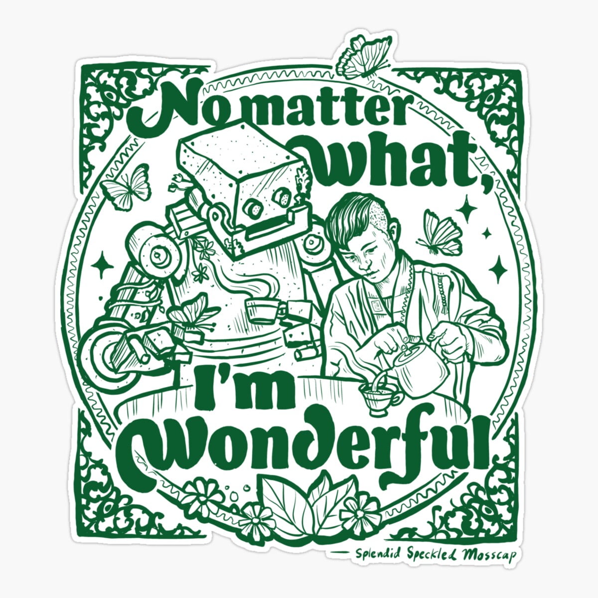 Onim A Psalm For The Wild Built Sticker, Phone Decal Water Bottle ...