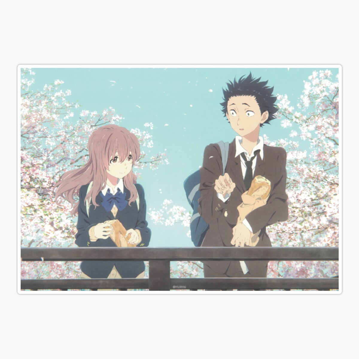 Onim A Silent Voice | Shoya | Shouko | Anime Movie Sticker, Phone Decal ...
