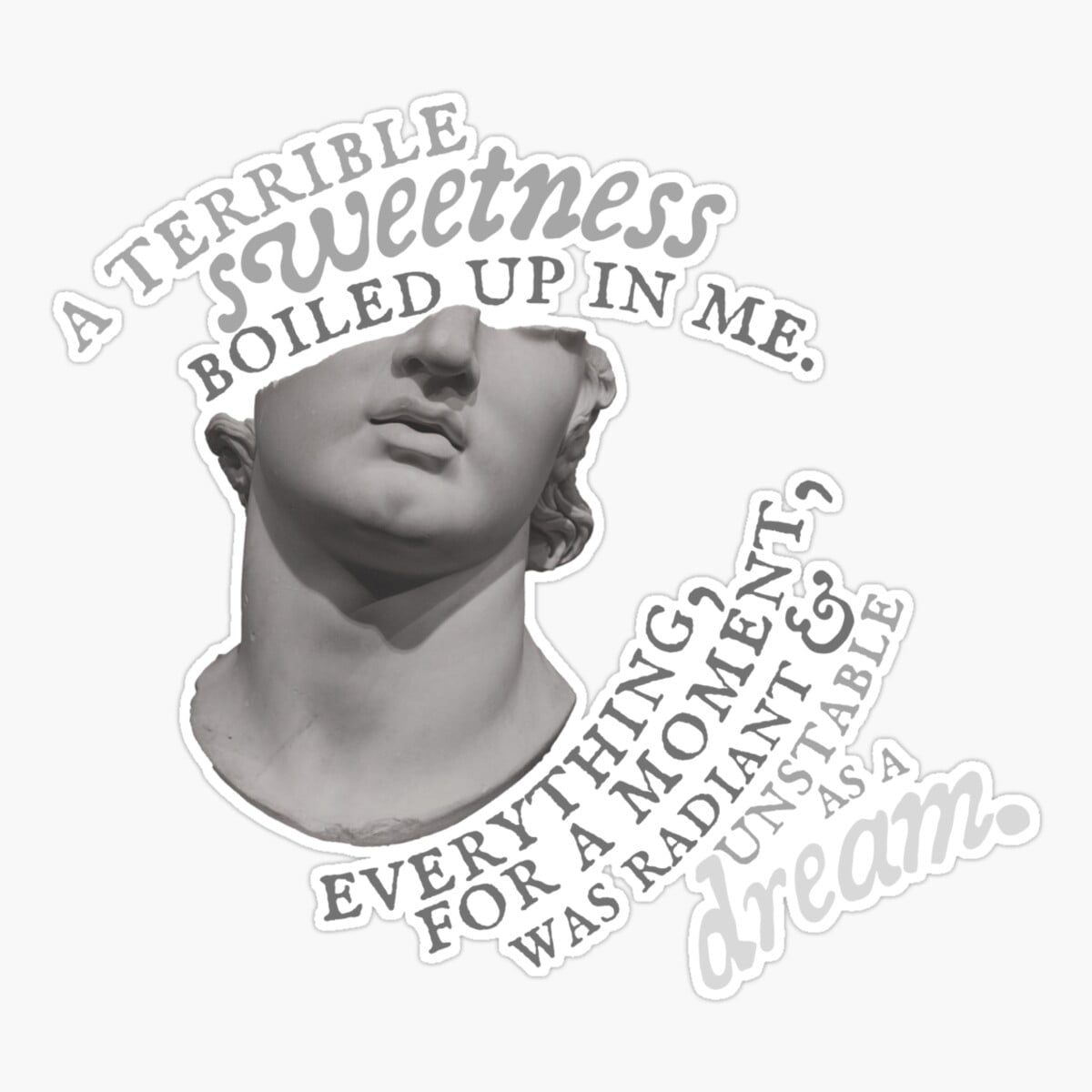 Onim A Terrible Sweetness Sticker, Phone Decal Water Bottle Stickers ...