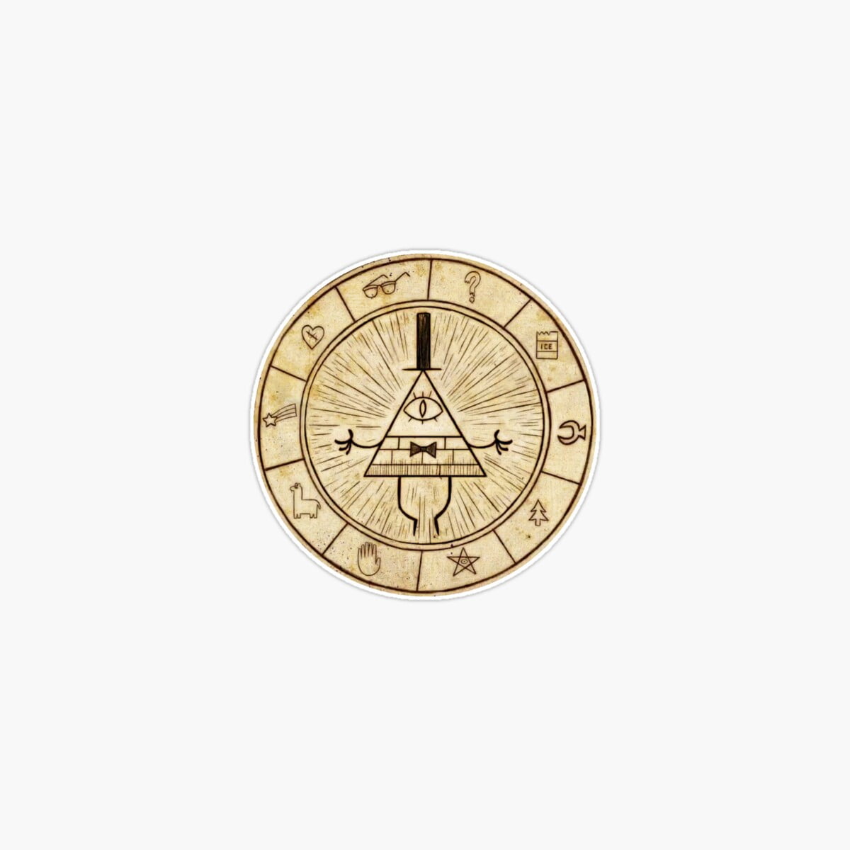 Onim A Wheel Of Prophecy Sticker, Phone Decal Water Bottle Stickers Car ...
