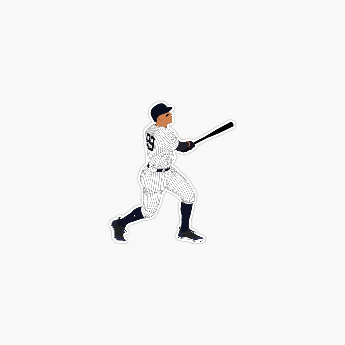 Onim Aaron Judge Sticker, Phone Decal Water Bottle Stickers Car Decals ...