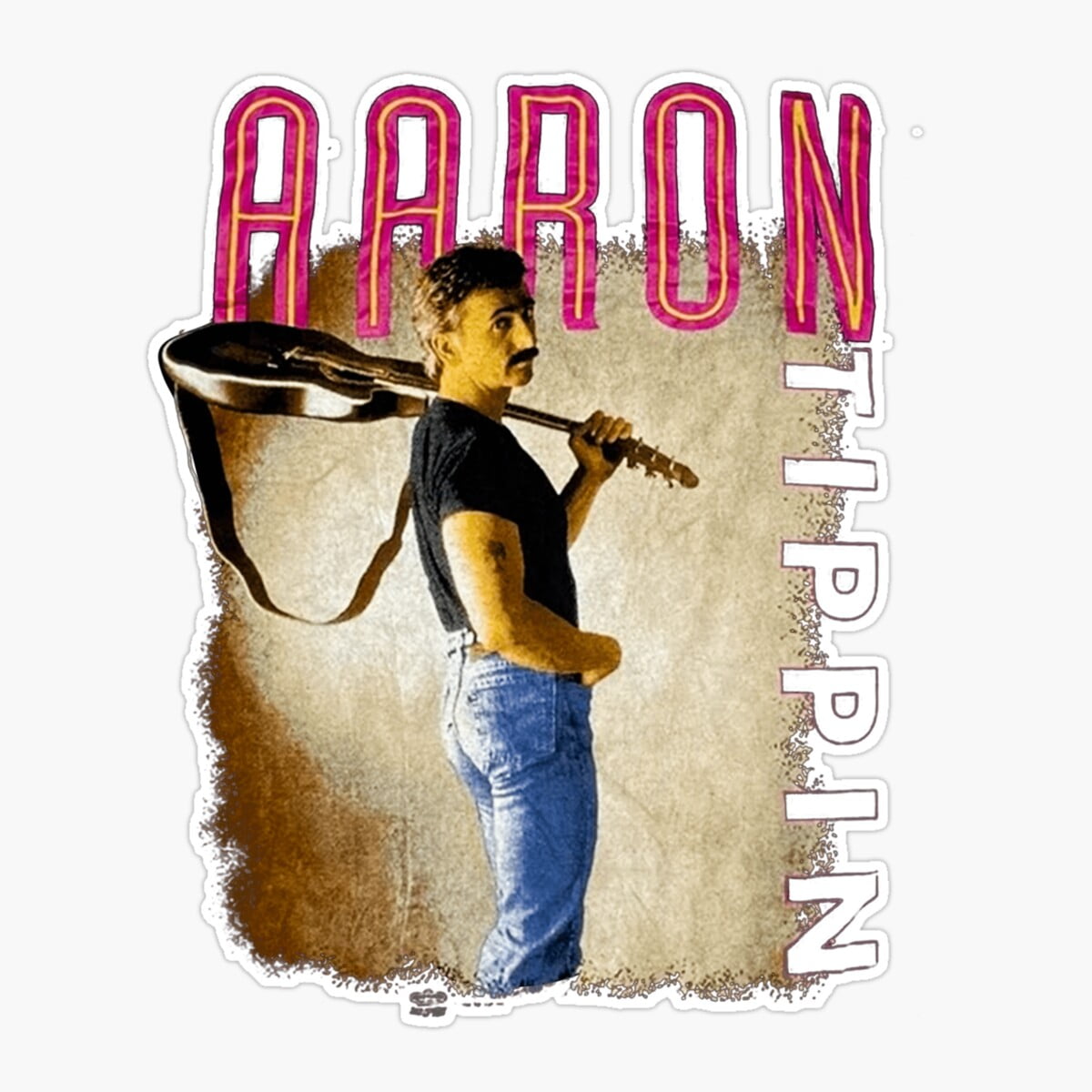 Onim Aaron Tippin Sticker, Phone Decal Water Bottle Stickers Car Decals ...