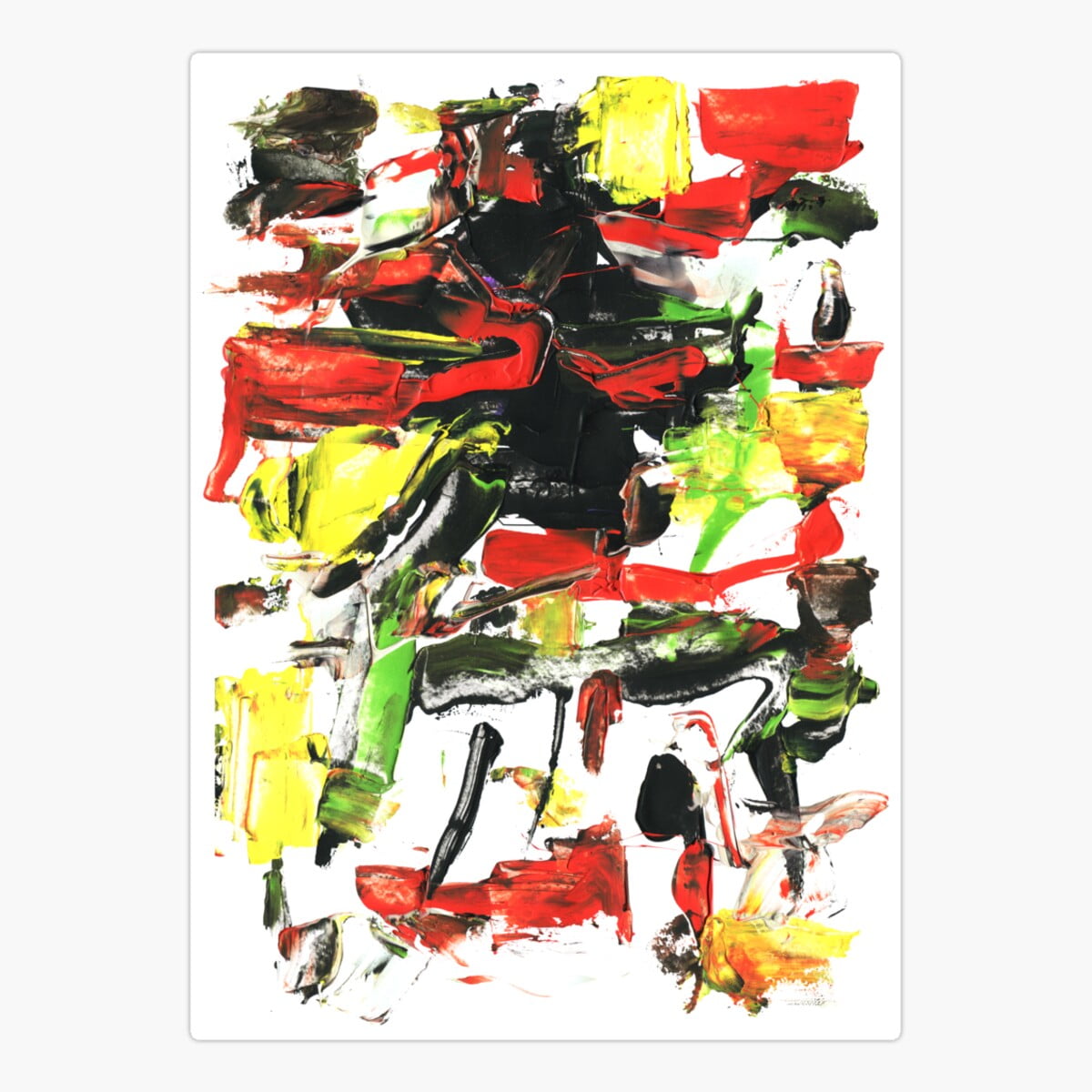 Onim Abstract Expressionism – Vivid Emotions Sticker, Phone Decal Water ...