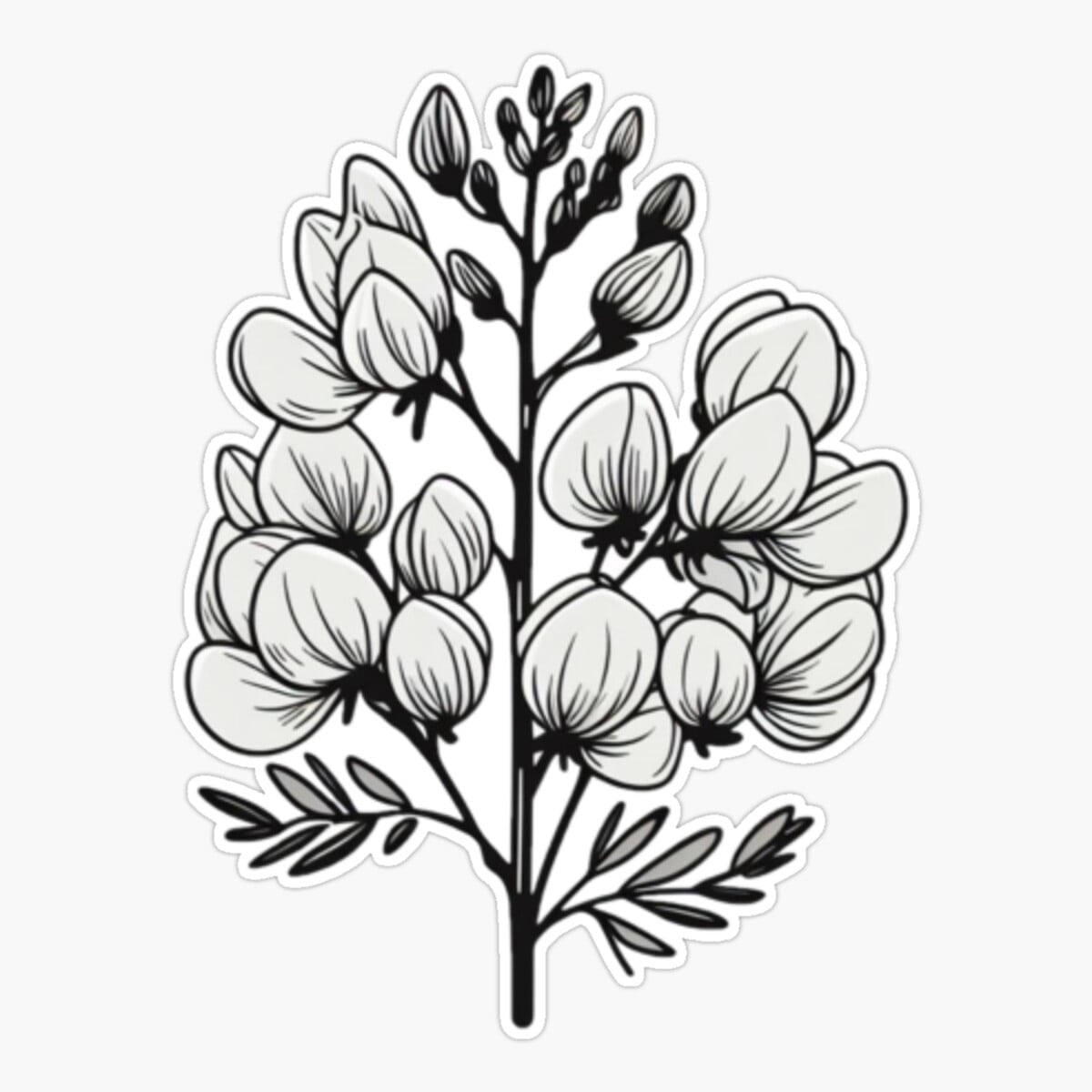 Onim Acacia Flower Sticker, Phone Decal Water Bottle Stickers Car ...