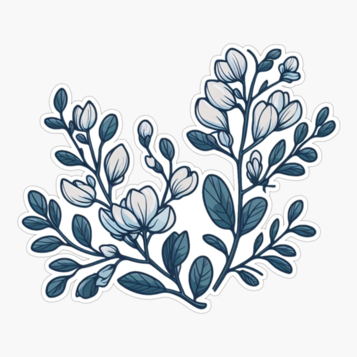 Onim Acacia Flower Sticker, Phone Decal Water Bottle Stickers Car ...