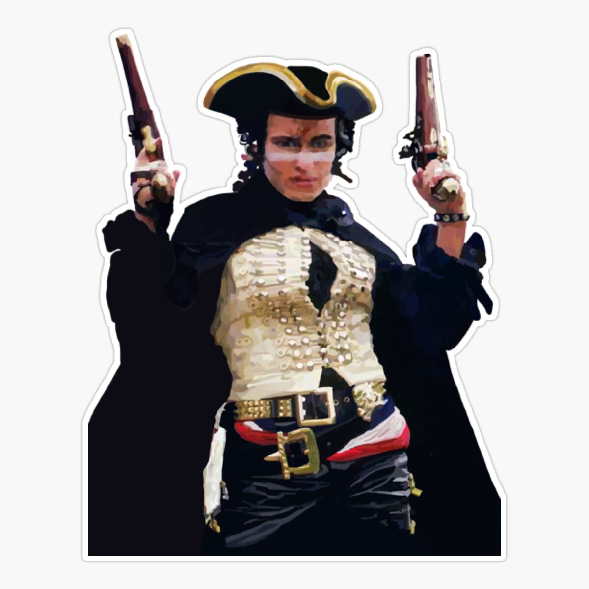 Onim Adam Ant - Stand And Deliver Sticker, Phone Decal Water Bottle ...