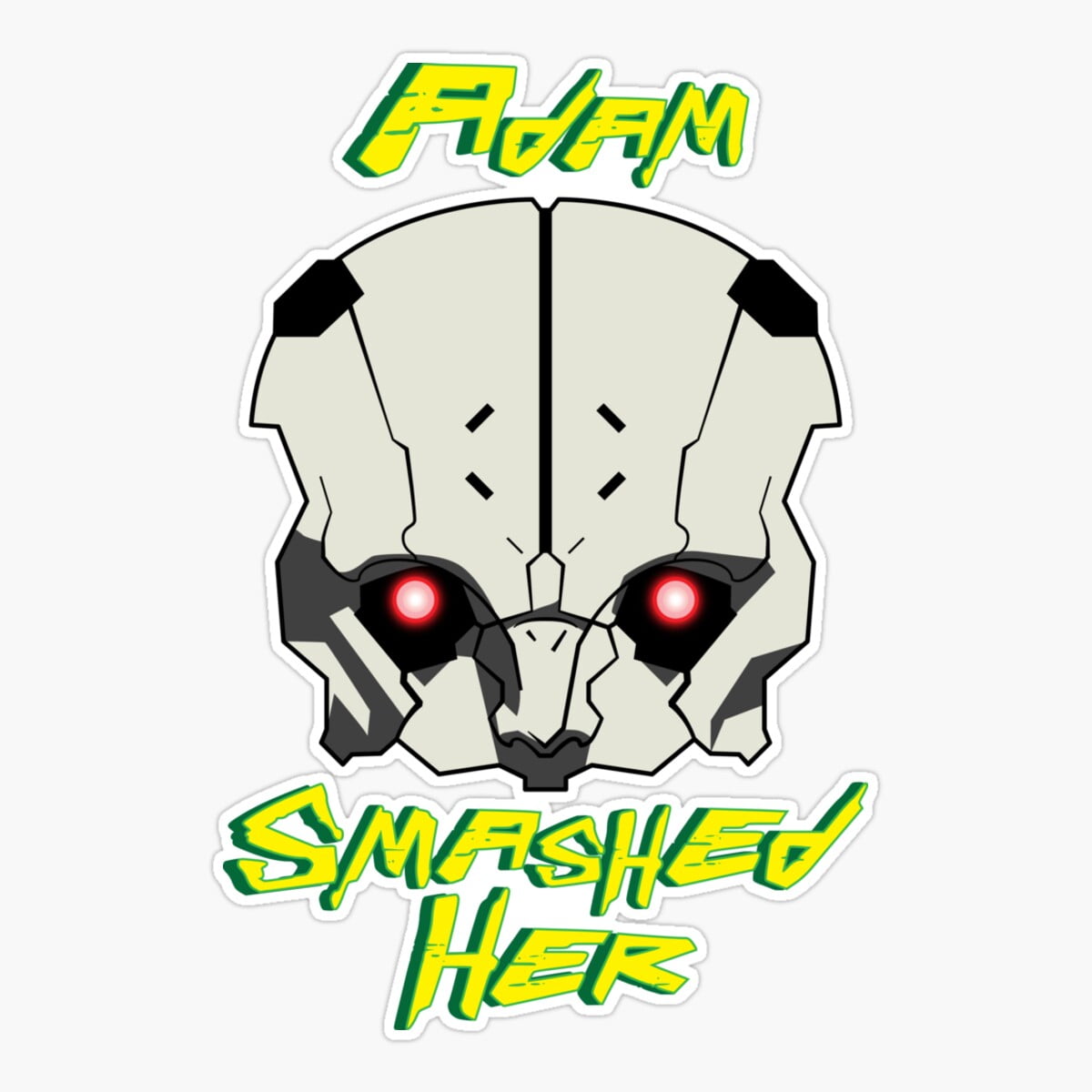 Onim Adam Smashed Her Color Version Edgerunners Cyberpunk Sticker ...