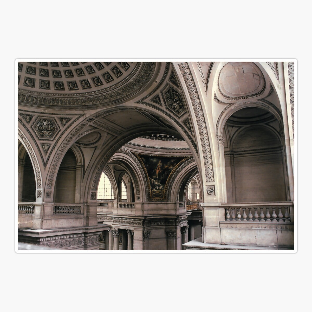 Onim Addicted To Paris Domed Ceiling & Arches Of The Pantheon In Paris ...