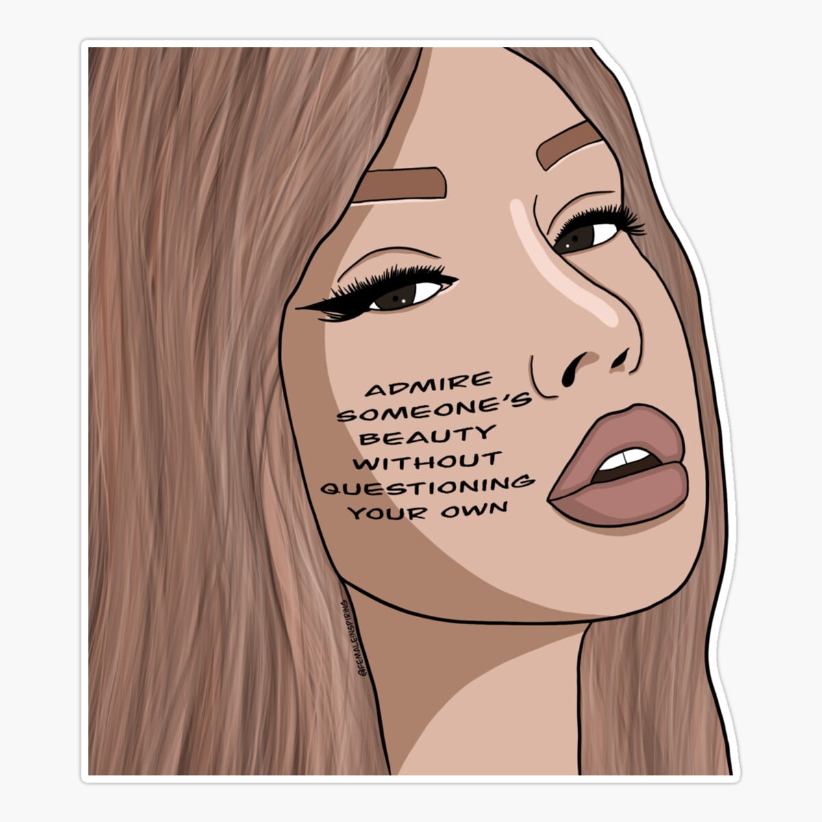 Onim Admire By Femaleinspiring Sticker, Phone Decal Water Bottle ...