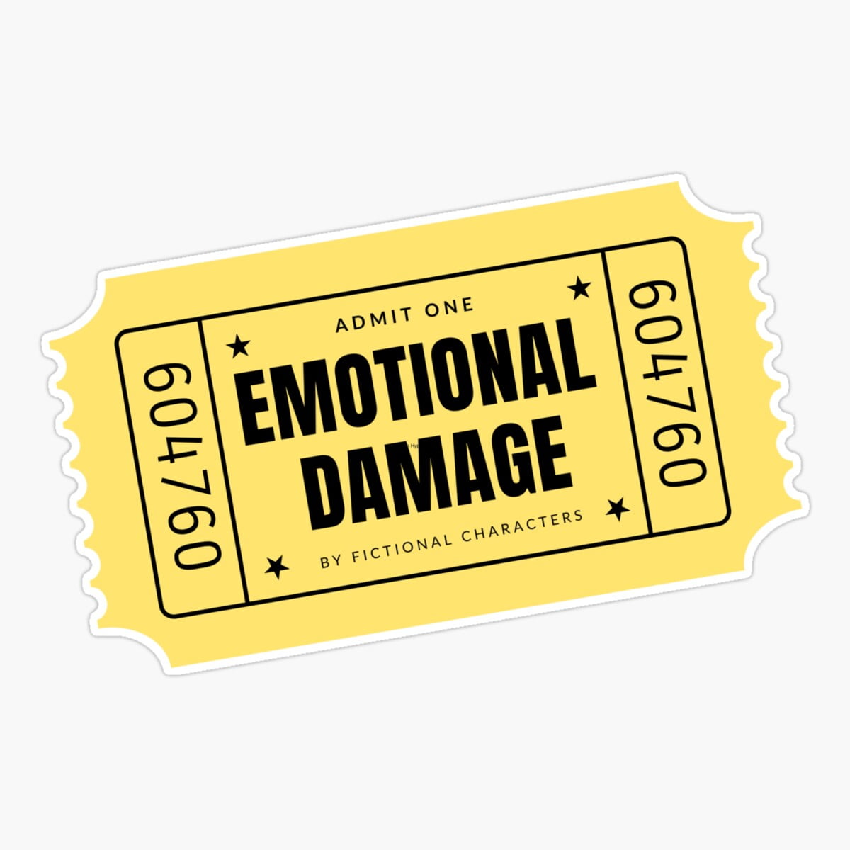 Onim Admit One Emotional Damage By Fictional Characters Funny Humor ...