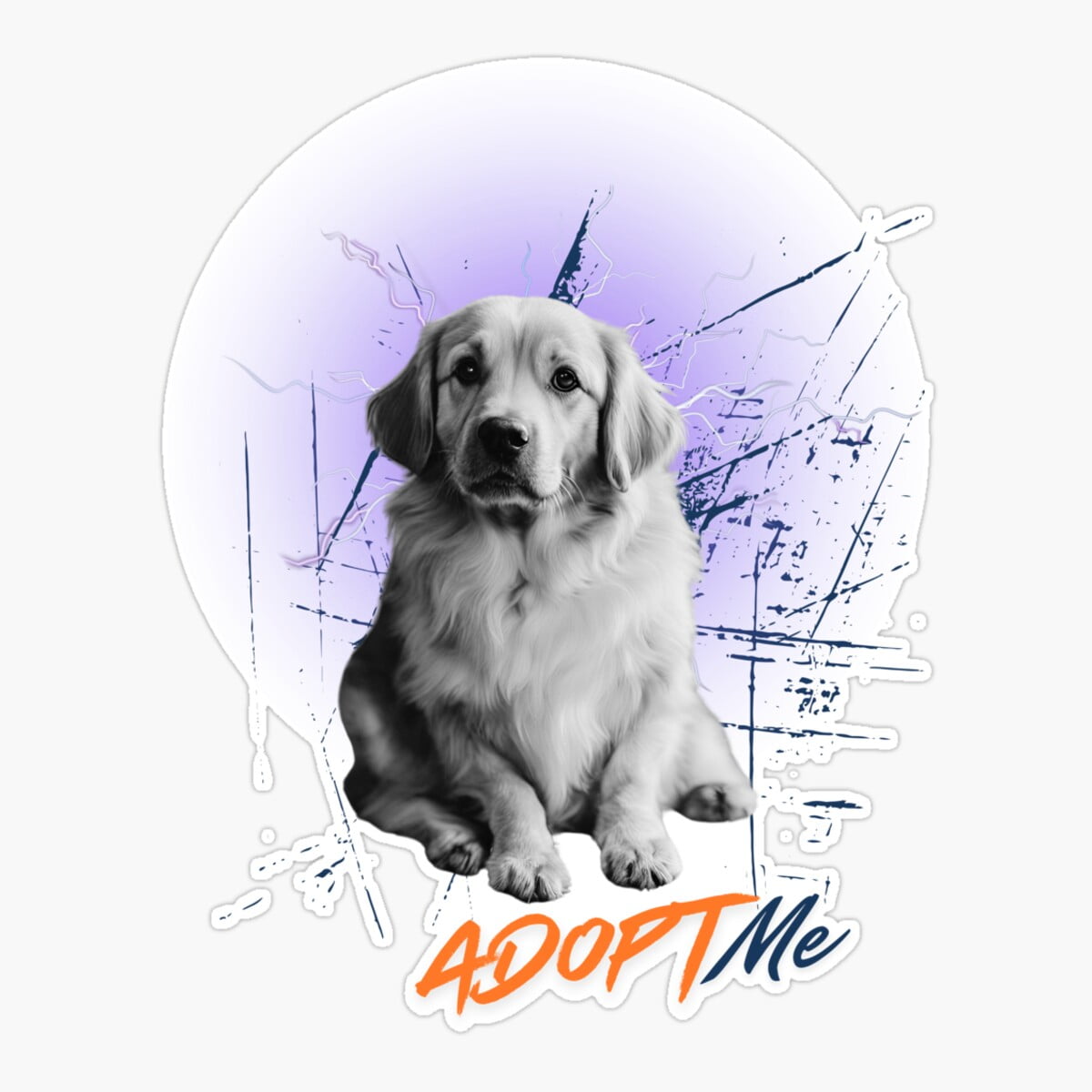 Onim Adopt Me - Heartwarming Rescue Dog Sticker, Phone Decal Water ...