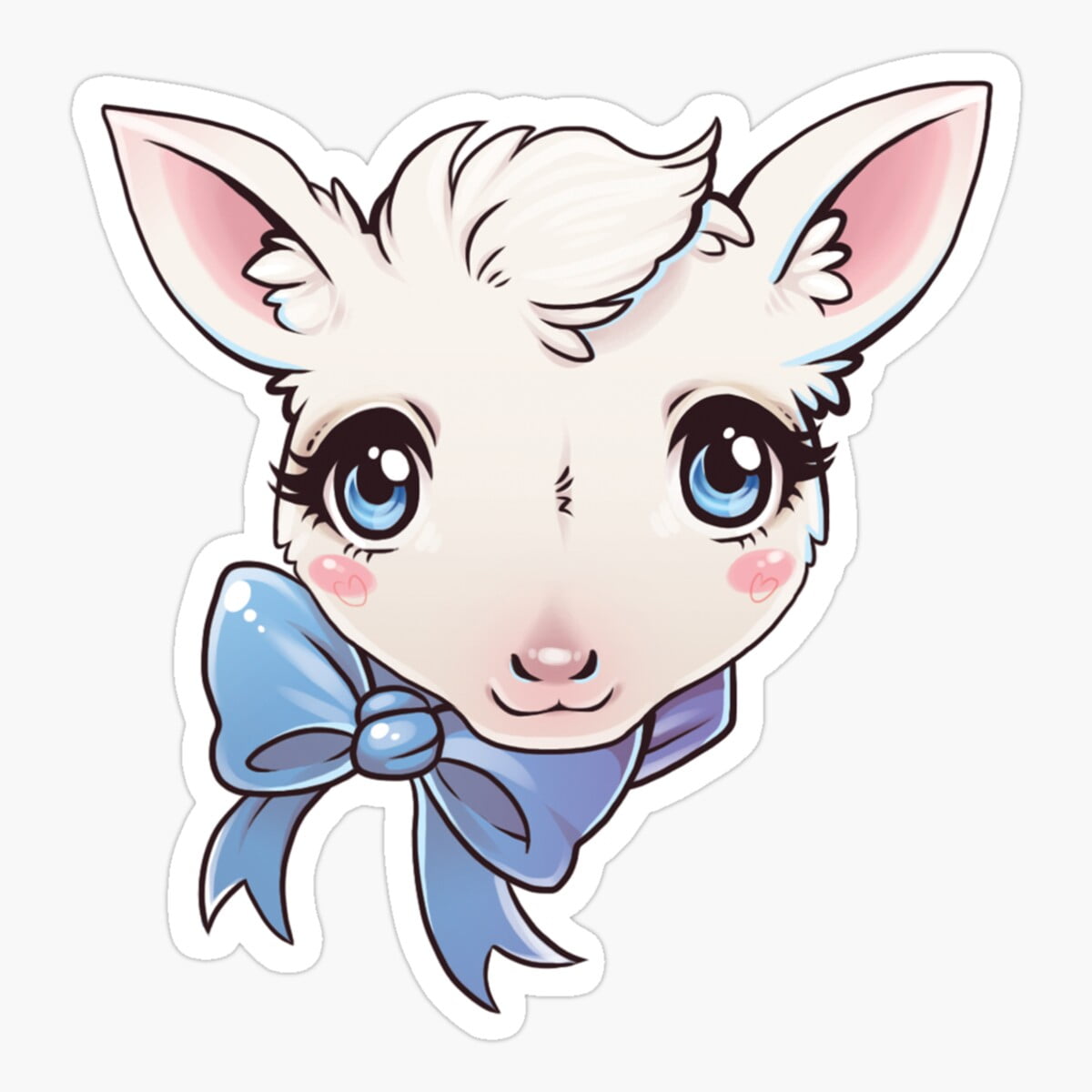 Onim Adorable Lamb Sticker Sticker, Phone Decal Water Bottle Stickers ...