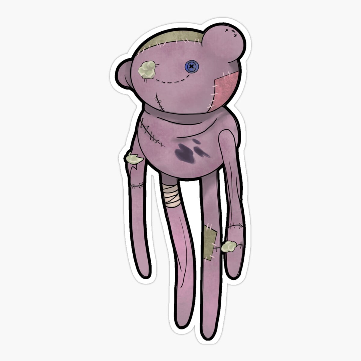 Onim Adventure Time Doll, Hambo Sticker, Phone Decal Water Bottle ...