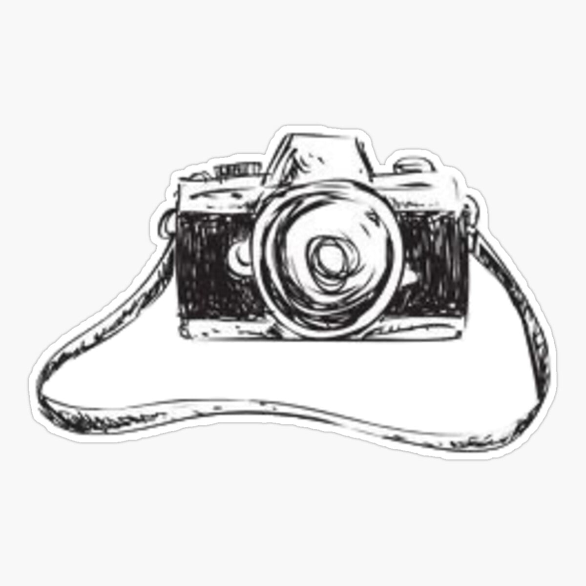 Onim Aesthetic Camera Design Sticker, Phone Decal Water Bottle Stickers ...