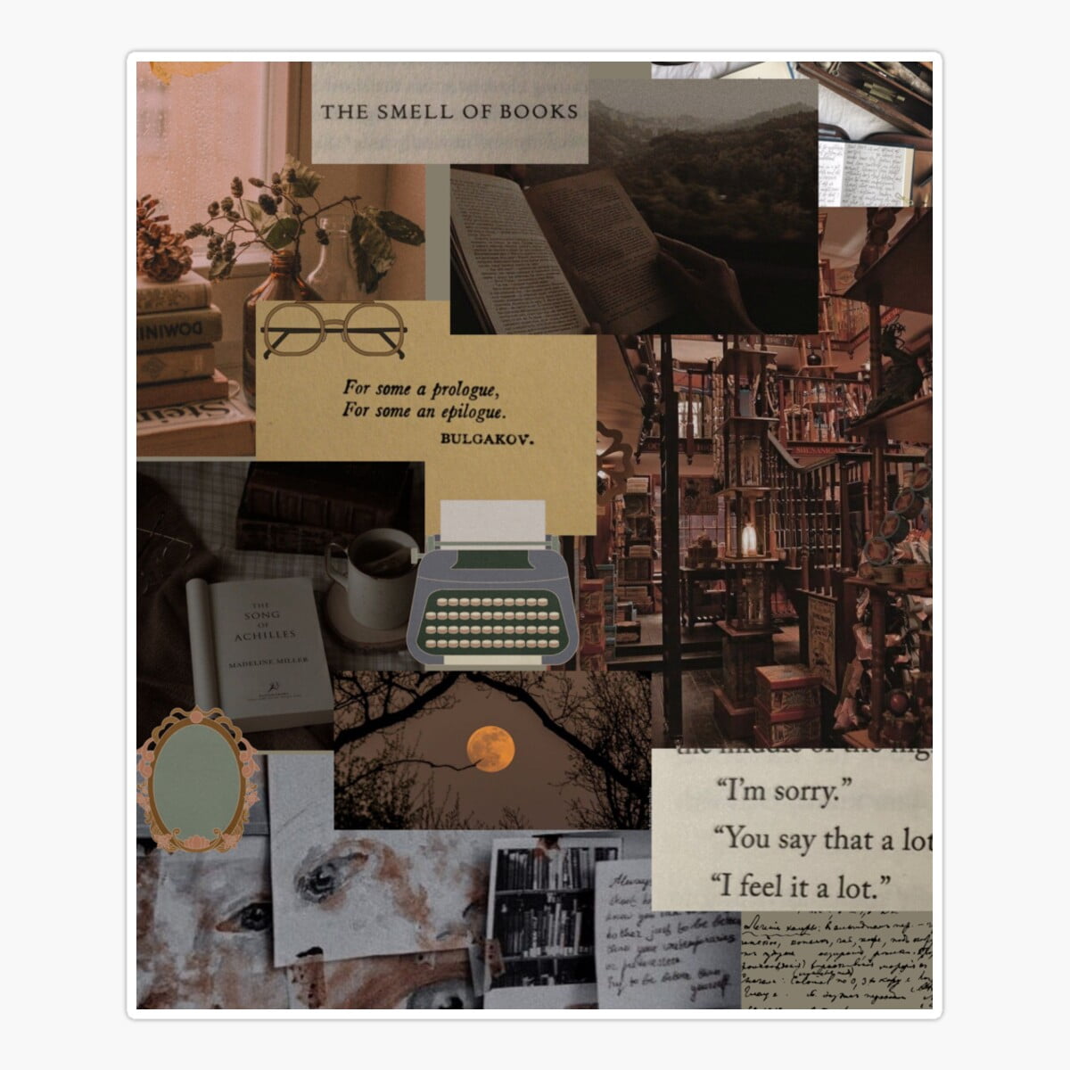 Onim Aesthetic Dark & Light Academia Photography Collage Wallpapers For ...