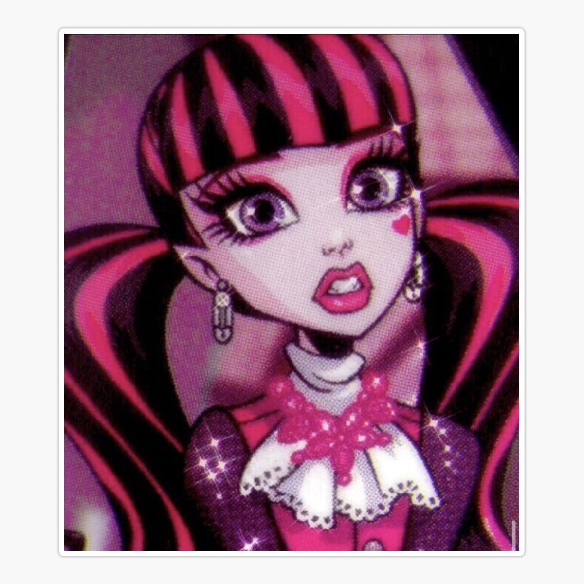 Onim Aesthetic Draculaura Sticker, Phone Decal Water Bottle Stickers ...