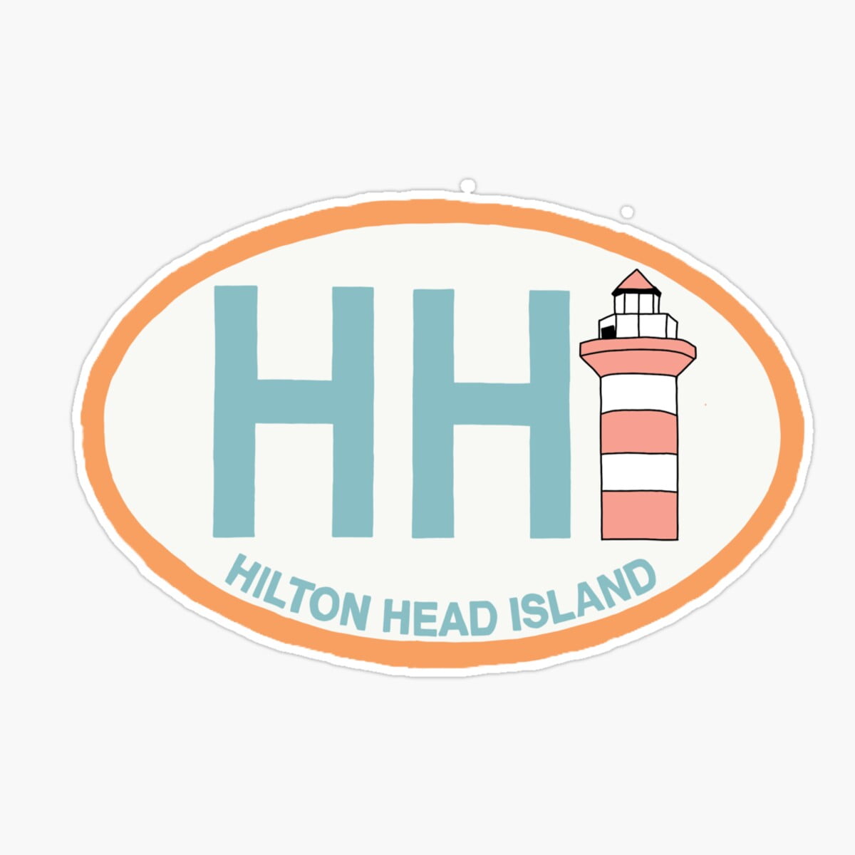 Onim Aesthetic Hilton Head Island Sticker Sticker, Phone Decal Water ...