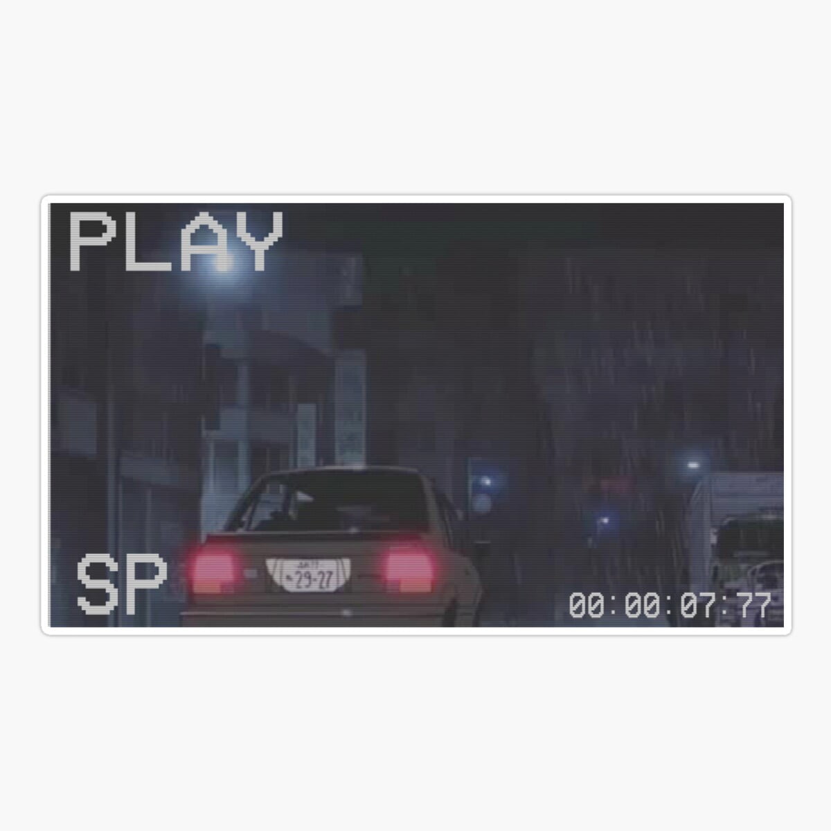 Onim Aesthetic Japan Vaporwave Anime 90S Sticker, Phone Decal Water ...