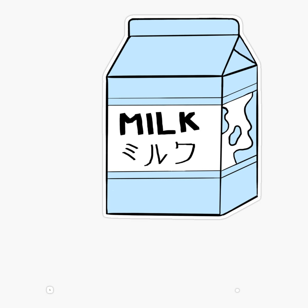 Onim Aesthetic Milk Sticker, Phone Decal Water Bottle Stickers Car ...