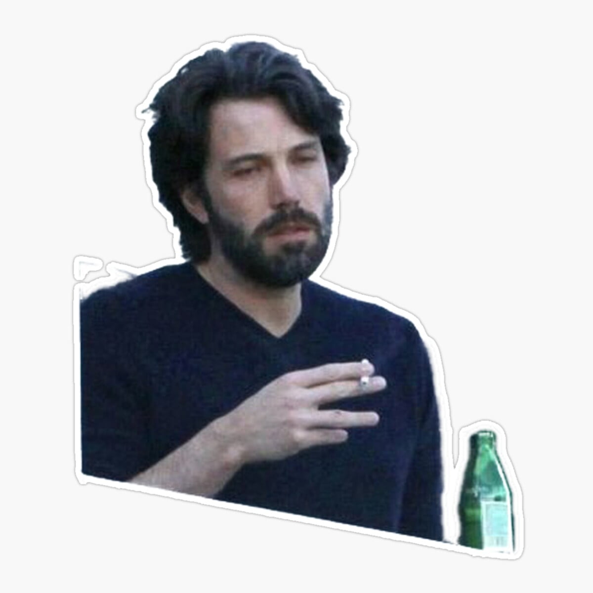 Onim Affleck Meme Sticker, Phone Decal Water Bottle Stickers Car Decals, Funny Birthday Gift ...