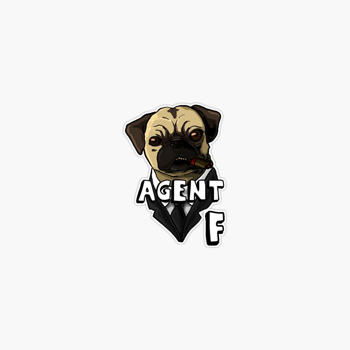 Onim Agent F ( M.I.B ) Sticker, Phone Decal Water Bottle Stickers Car ...