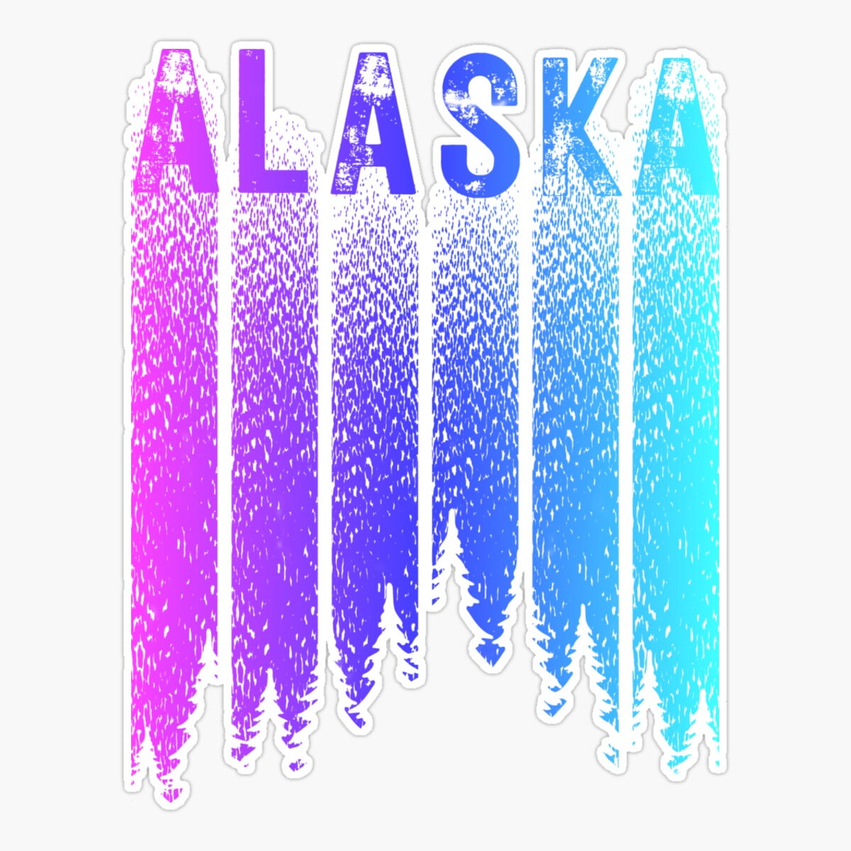Onim Alaska Sticker, Phone Decal Water Bottle Stickers Car Decals ...