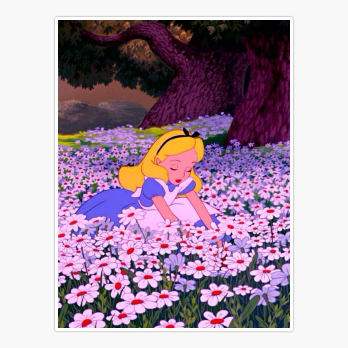 Onim Alice In Wonderland Sticker, Phone Decal Water Bottle Stickers Car ...