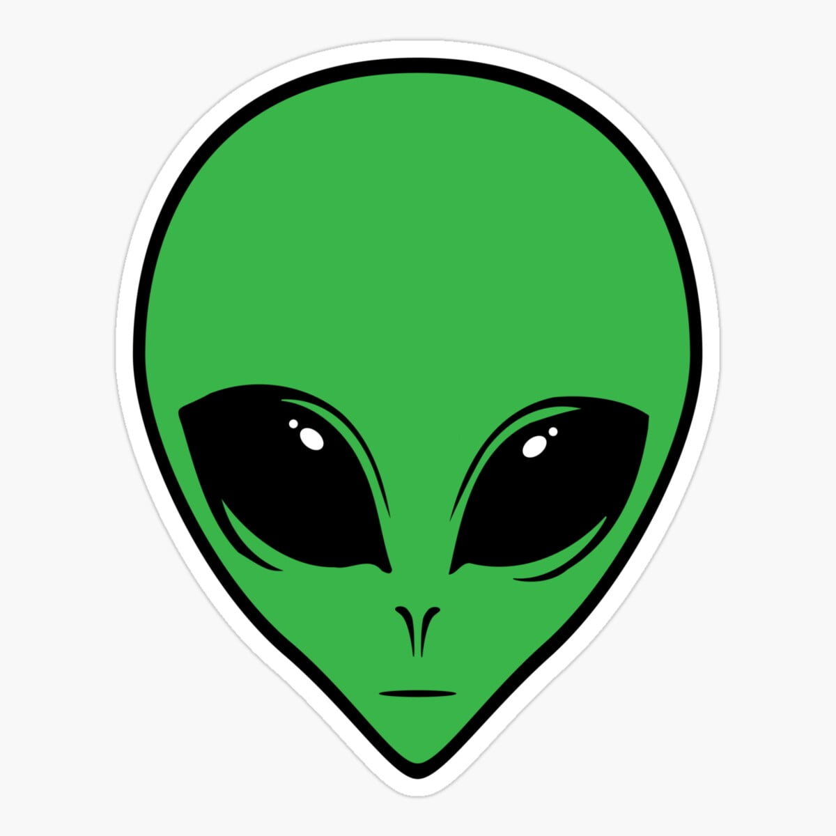 Onim Alien Face Sticker, Phone Decal Water Bottle Stickers Car Decals, Funny Birthday Gift ...