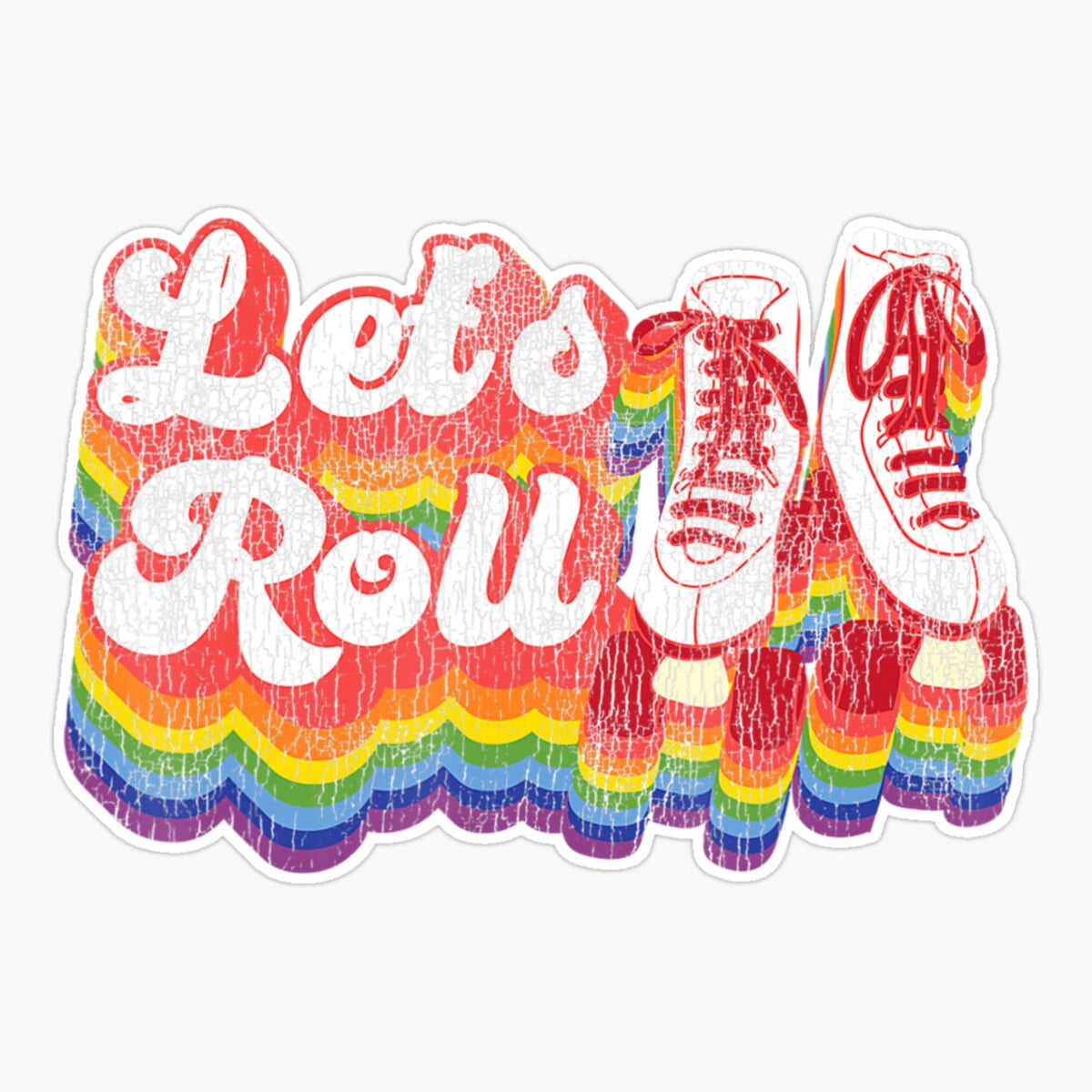 Onim All Cats Are Beautiful | Trans Flag Skateboarding Opossum Sticker ...