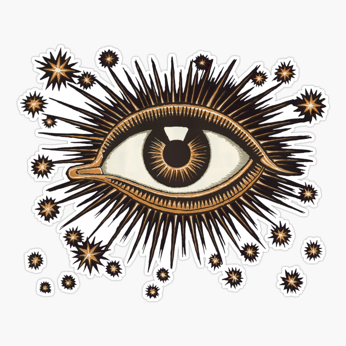 Onim All Seeing Eye Sticker, Phone Decal Water Bottle Stickers Car ...