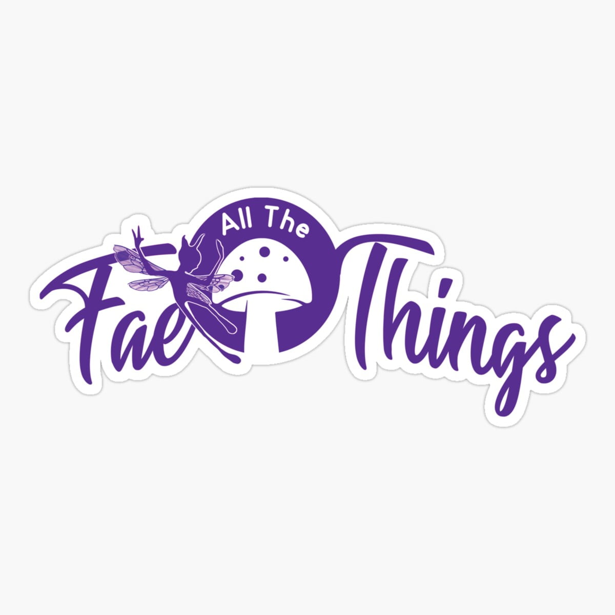 Onim All The Fae Things Sticker, Phone Decal Water Bottle Stickers Car ...