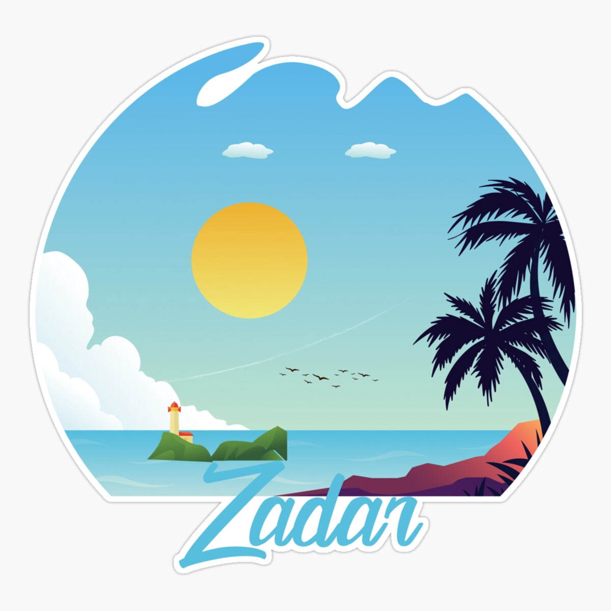 Onim All You Need Is Zadar In Croatia Sticker, Phone Decal Water Bottle ...