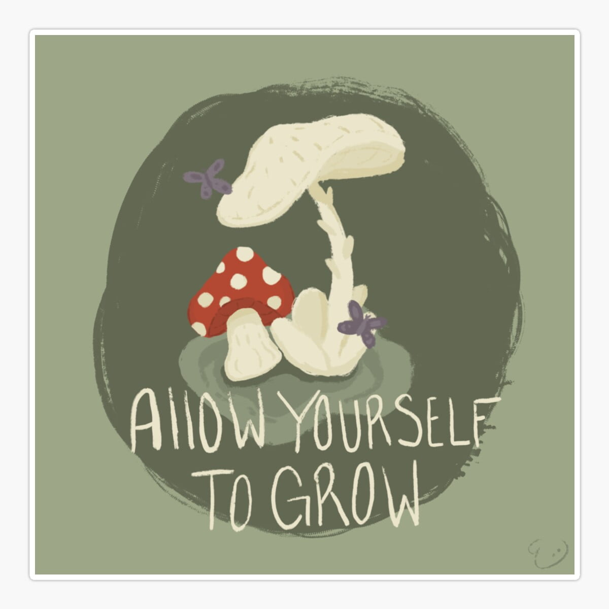 Onim Allow Yourself To Grow Sticker, Phone Decal Water Bottle Stickers ...
