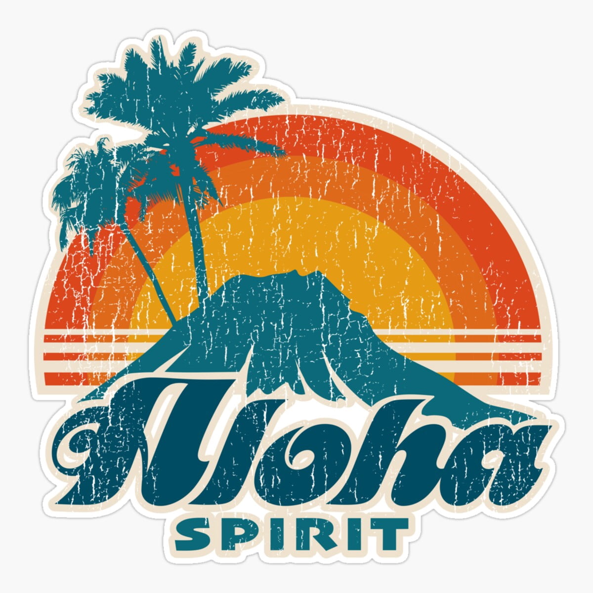 Onim Aloha Spirit Of Hawaii Sticker, Phone Decal Water Bottle Stickers ...