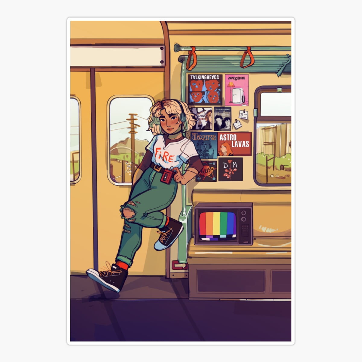 Onim Alt Rock Aesthetic Sticker, Phone Decal Water Bottle Stickers Car ...