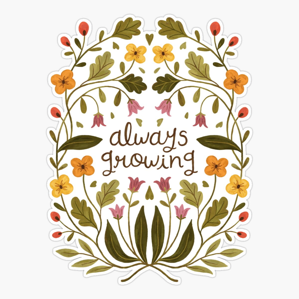 Onim Always Growing Sticker, Phone Decal Water Bottle Stickers Car ...