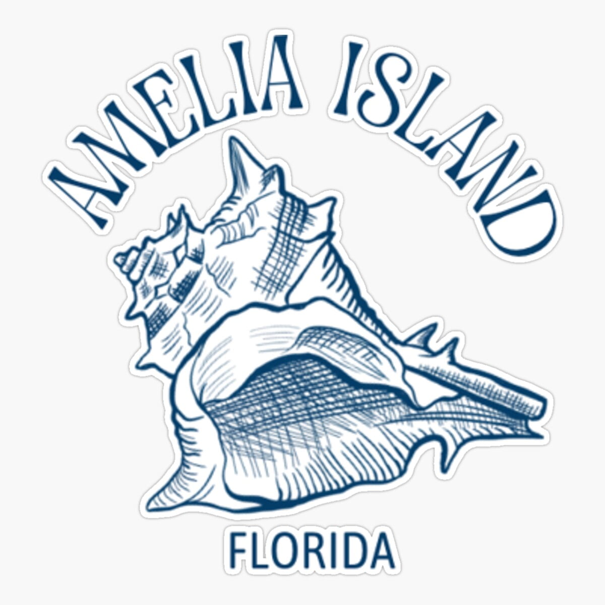 Onim Amelia Island Florida Logo Sticker, Phone Decal Water Bottle ...