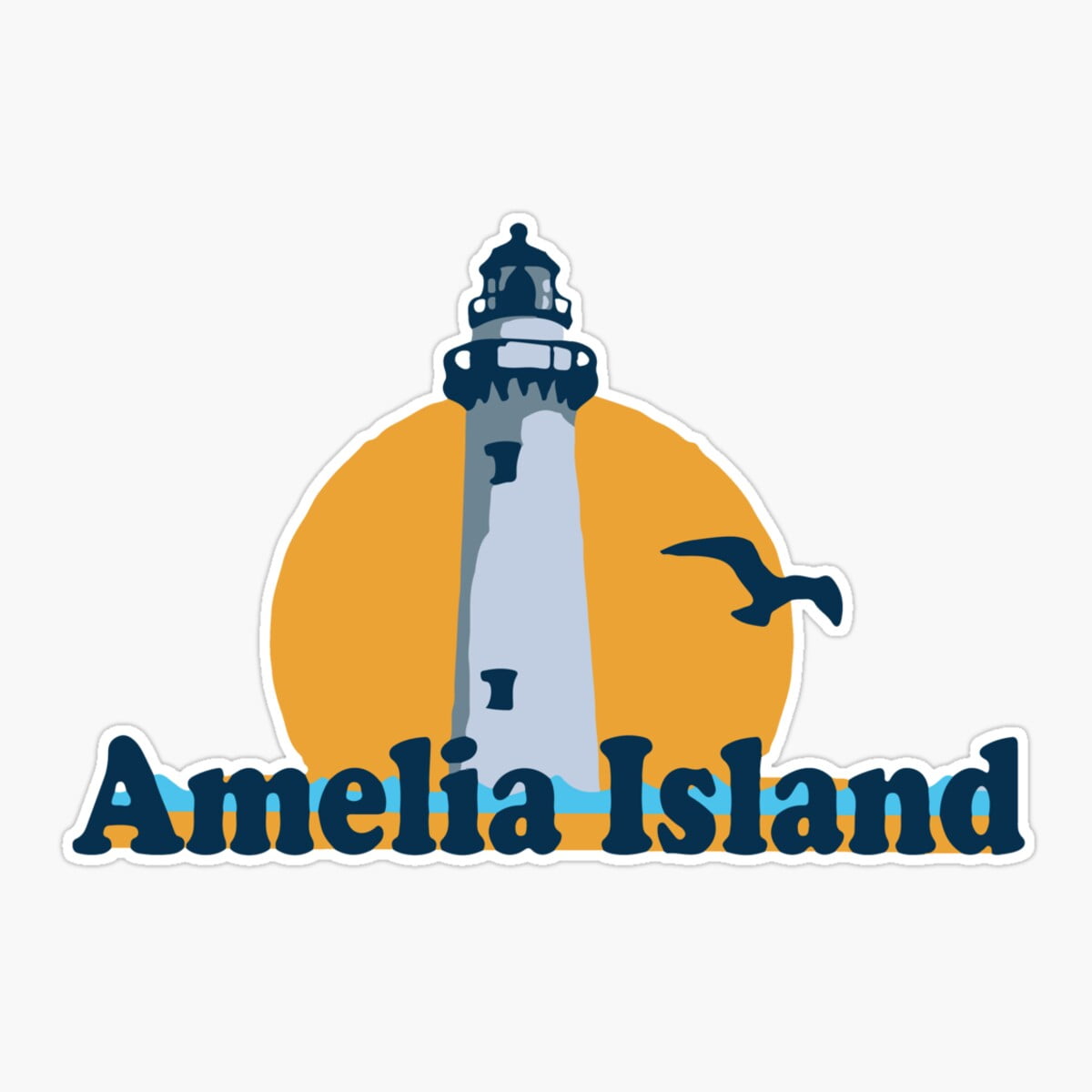 Onim Amelia Island - Florida. Sticker, Phone Decal Water Bottle ...