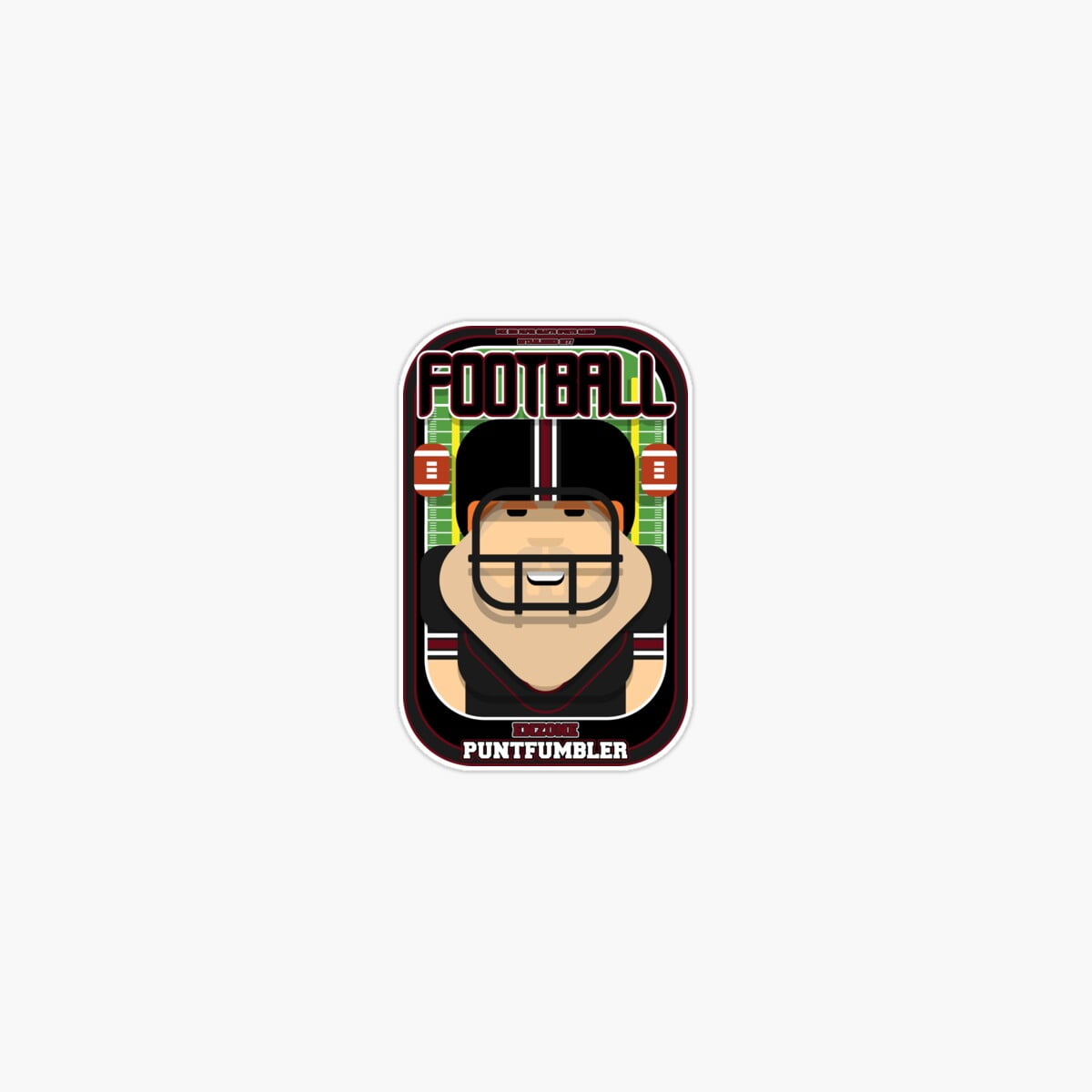 Onim American Football Black And Maroon - Enzone Puntfumbler - Josh ...