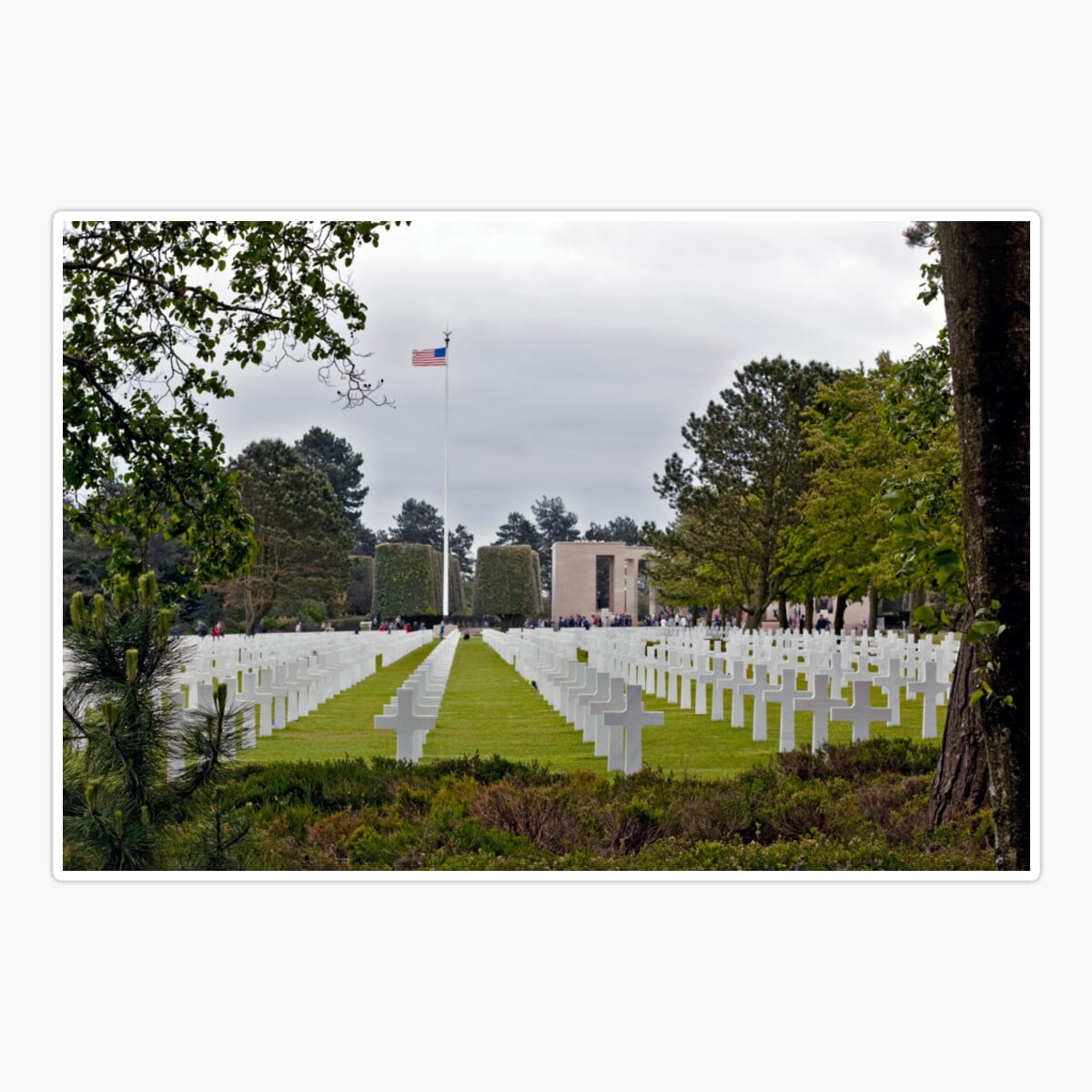 Onim American Wwii Cemetery At Colleville Sur Mer, Normandy, France ...