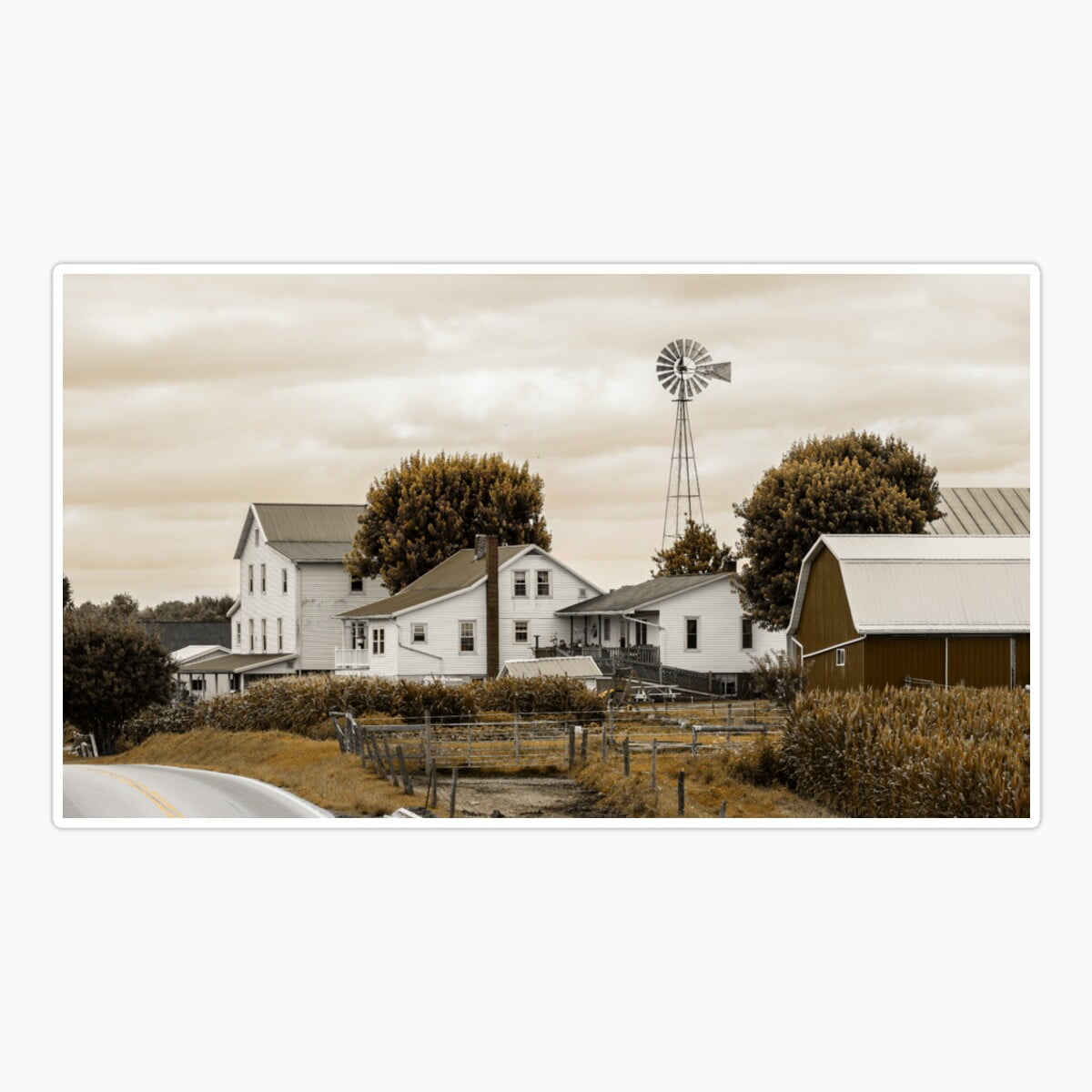 Onim Amish Farm #1 Sticker, Phone Decal Water Bottle Stickers Car ...